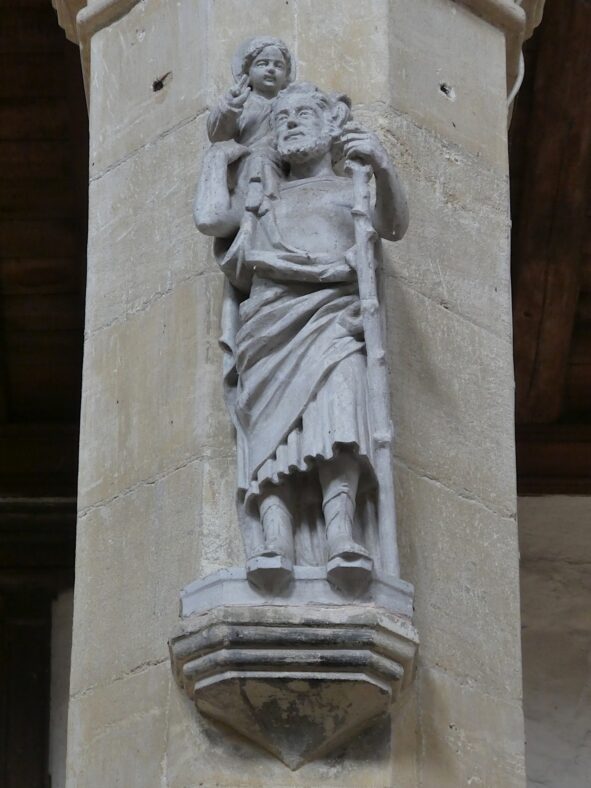 Addlethorpe, St Nicholas, Nave, Saint Christopher Statue - Society for ...