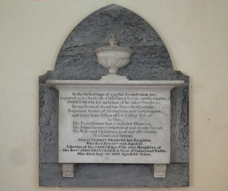 Alvingham, St Adelwold, Monument (Emeris)