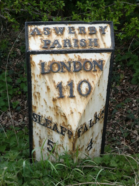 Aswarby, Milepost - Society for Lincolnshire History & Archaeology