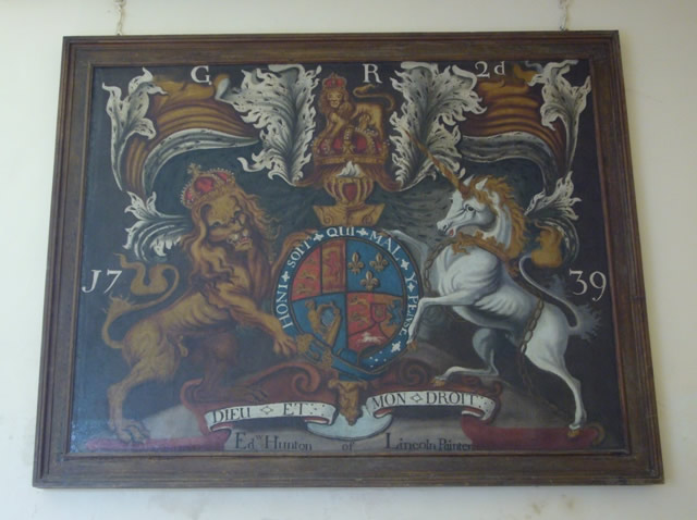 Barlings, St Edward, Nave, Royal Arms