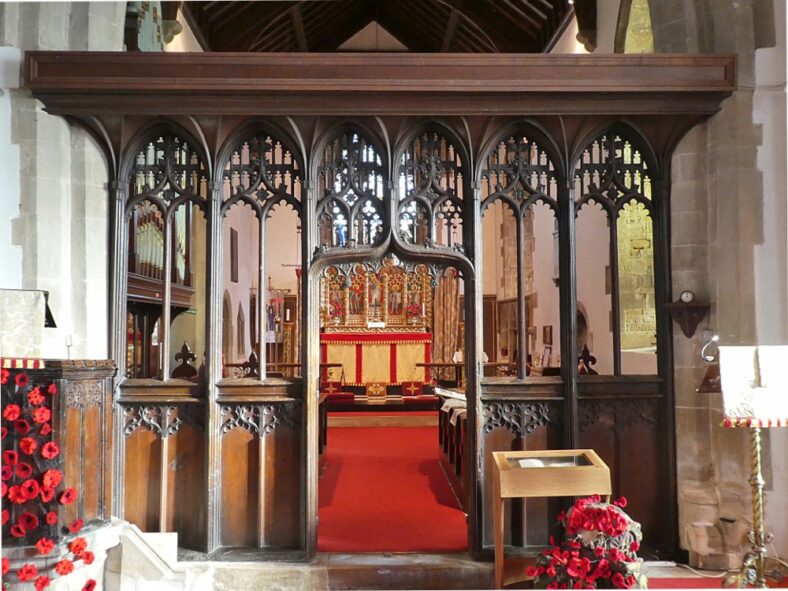 Barrowby, All Saints, Nave, Rood Screen - Society for Lincolnshire ...