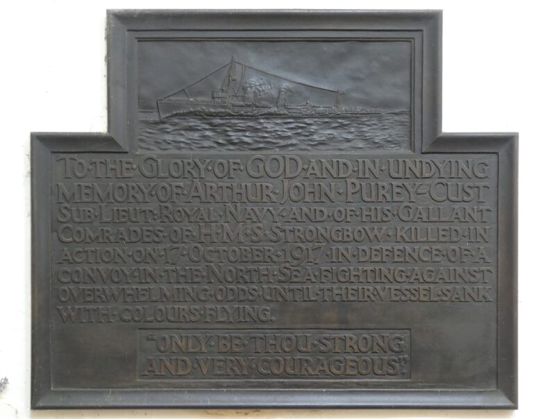 Belton, St Peter & St Paul, Nave, Memorial HMS Strongbow - Society for ...