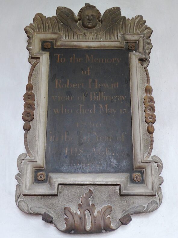 Billinghay, St Michael, Monument (Hewitt) - Society for Lincolnshire ...