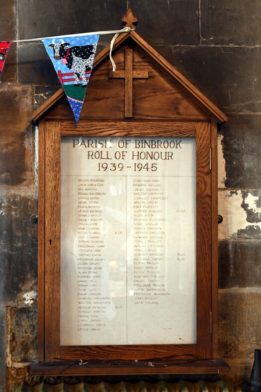 Binbrook, SS.Mary&Gabriel, North Aisle, Nave, Roll of Honour - Society ...