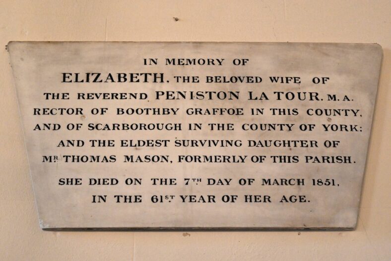 Boothby Graffoe, St Andrew, Nave, Memorial - Society for Lincolnshire ...