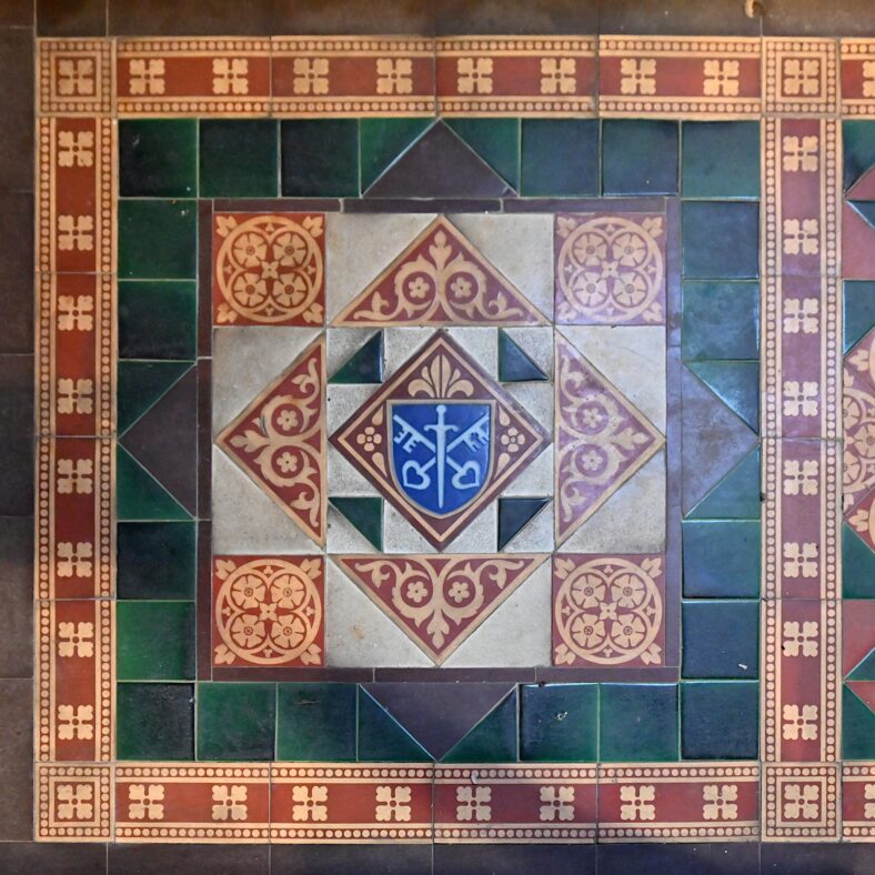 Bratoft, St Peter & St Paul, Chancel, Tiles - Society for Lincolnshire ...