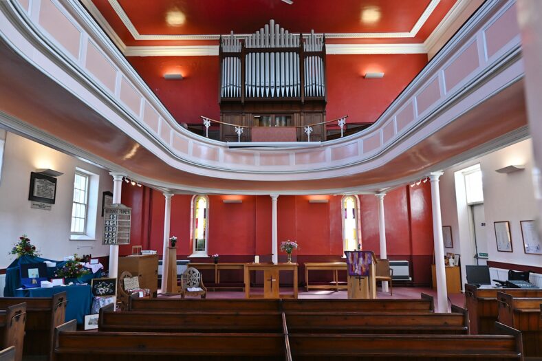 Caistor, Wesleyan Methodist Chapel, Interior - Society for Lincolnshire ...