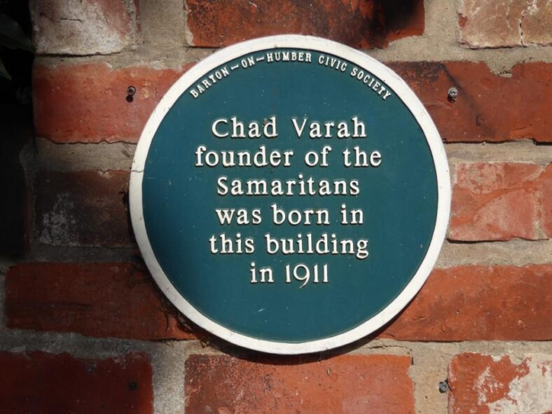 Barton upon Humber, Chad Varah plaque - Society for Lincolnshire ...