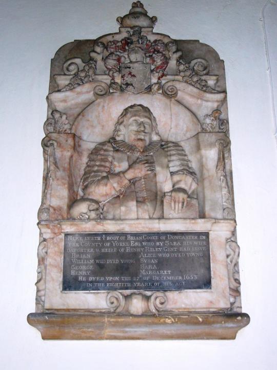 Coates by Stow, St Edith, Memorial (Cooke)
