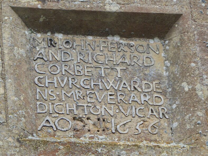 Croft, All Saints, Tower Plaque - Society for Lincolnshire History ...