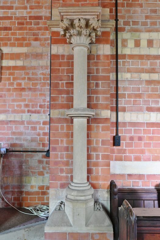 Dalby, St Lawrence & Bishop Edward King, Chancel Arch Colonnette ...