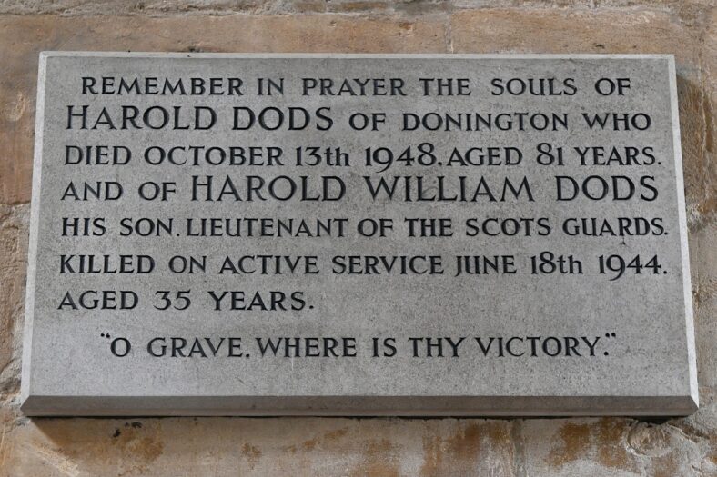 Donington, St Mary & the Holy Rood, Nave, Dods Memorial - Society for ...