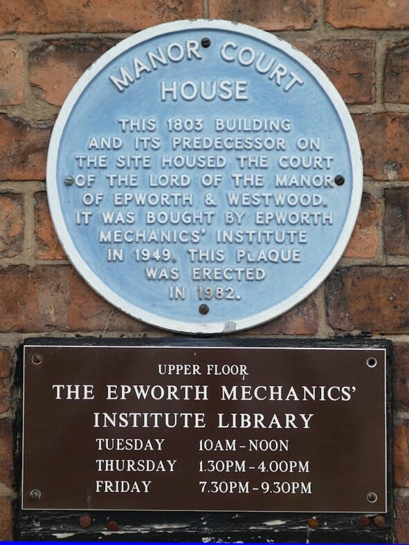 Epworth, Manor Court House - Society for Lincolnshire History & Archaeology