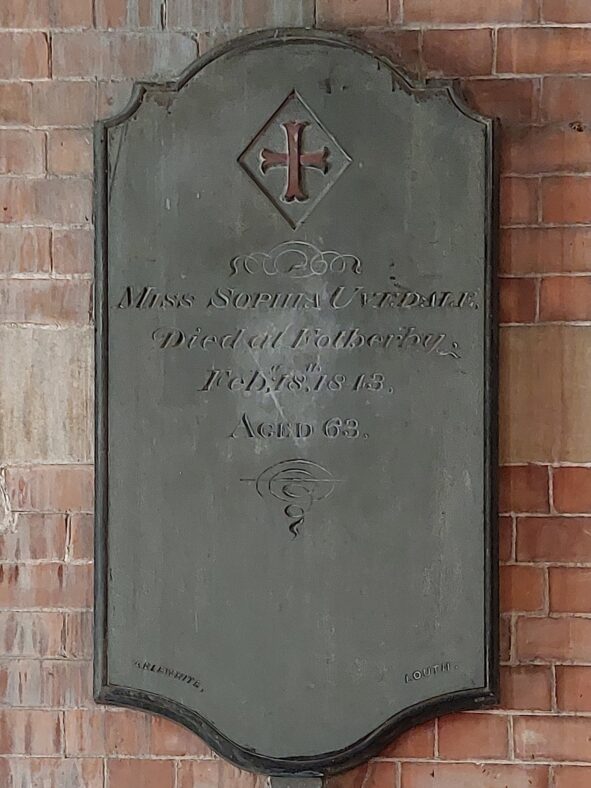Fotherby, St Mary, Nave, Monument (Sophia Uvedale) - Society for ...