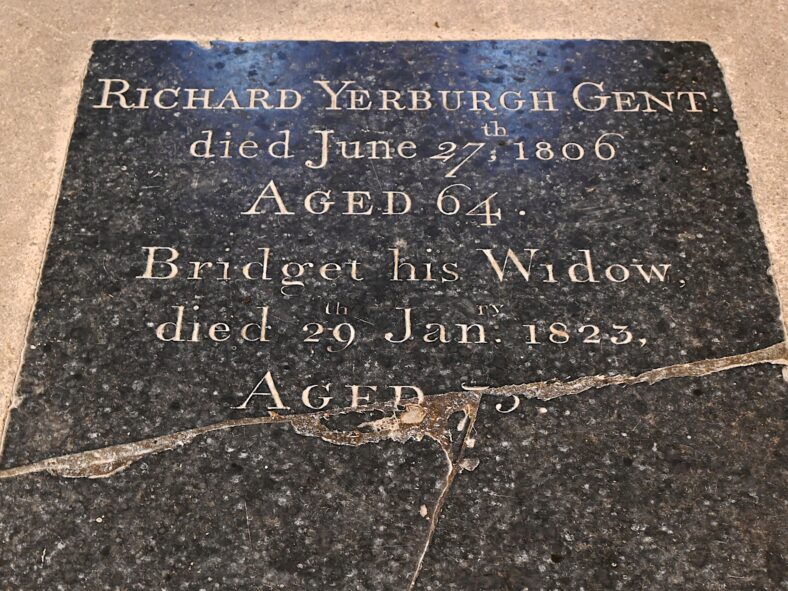 Frampton, St Mary, Nave, Ledger Slab - Society for Lincolnshire History ...