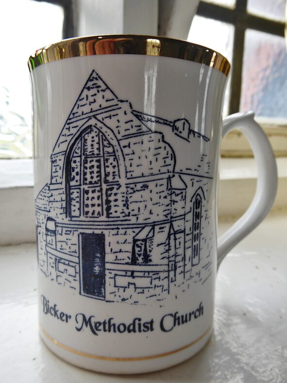 Gosberton Clough, Methodist Chapel, Interior, Bicker Commemorative Mug ...