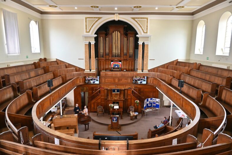Grantham, Wesleyan Methodist Chapel, Interior - Society for ...