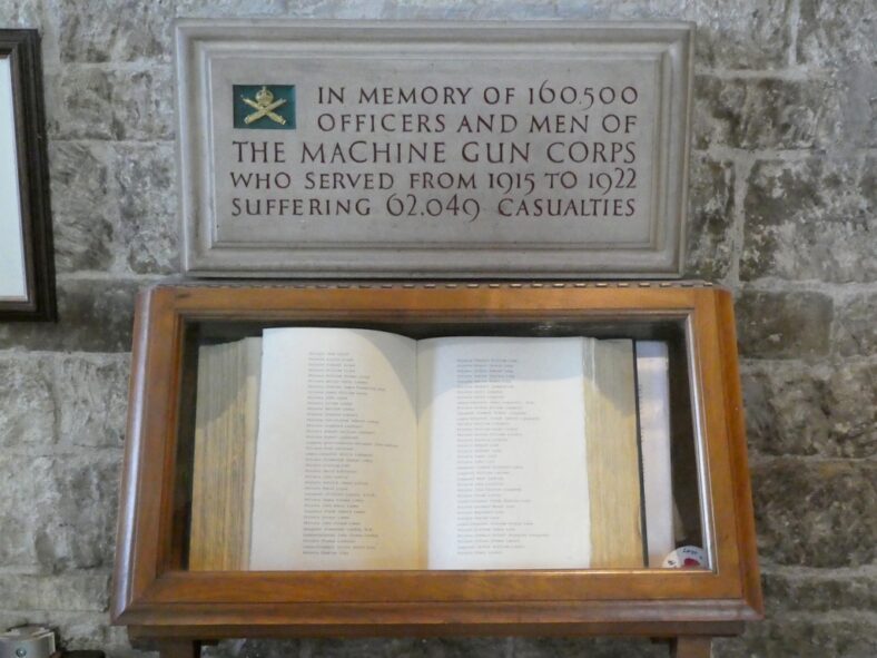 Grantham, St Wulfram, North Aisle, War Memorial (Machine Gun Corps ...