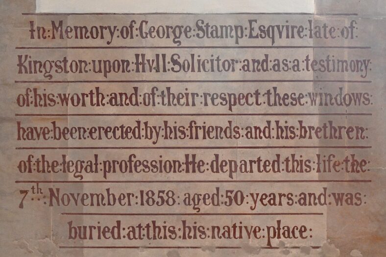 Great Limber, St Peter, Chancel, Memorial - Society for Lincolnshire ...