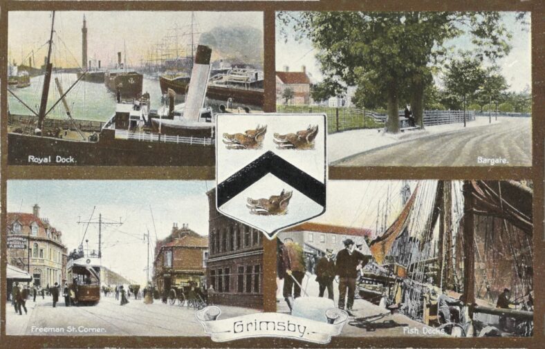 Grimsby, Multi View Postcard - Society for Lincolnshire History ...
