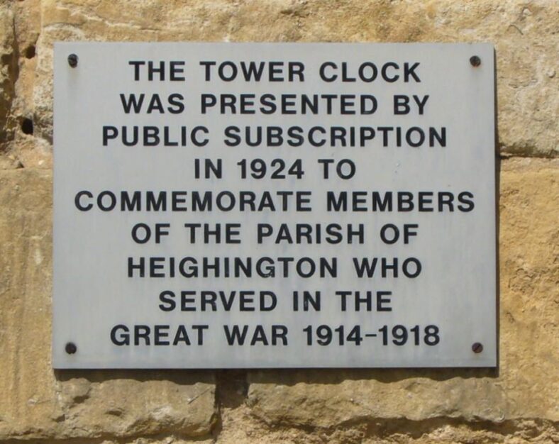 Heighington, St Thomas, church clock - Society for Lincolnshire History ...
