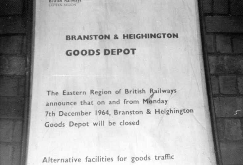 Heighington, Railway Station Closure Notice - Society for Lincolnshire ...