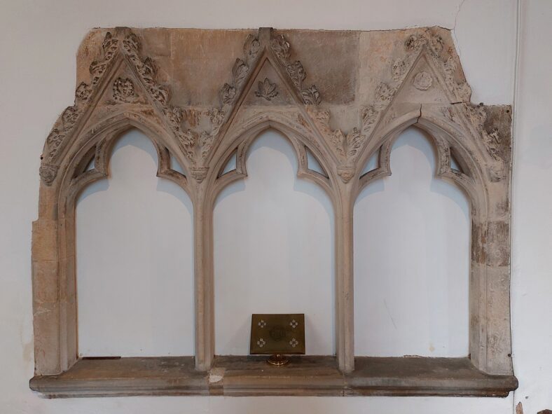 Hemswell, All Saints, Chancel, Sedilia - Society for Lincolnshire ...