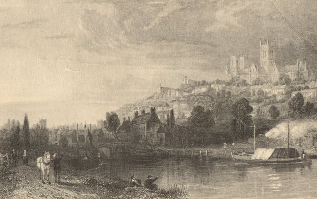 Lincoln, River Witham at Stamp End Lock - Society for Lincolnshire ...