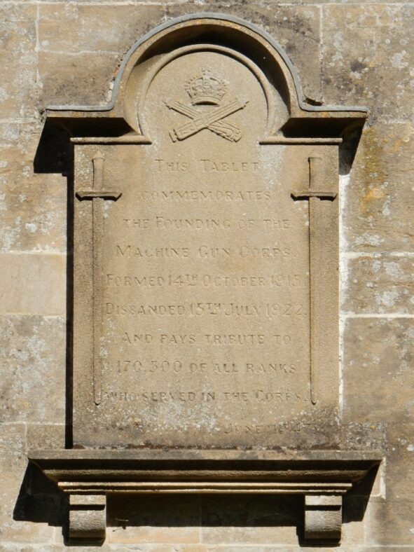Londonthorpe, Belton Park, Machine Gun Corps Tablet - Society for ...