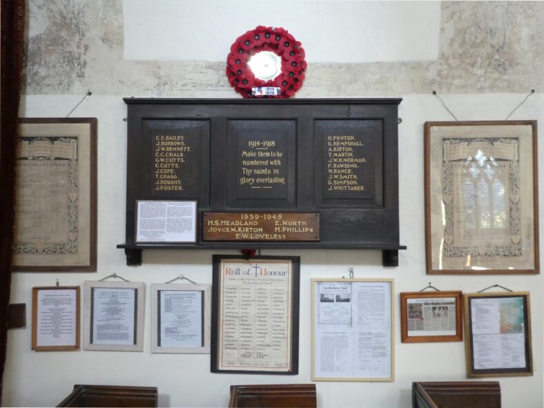 Long Bennington, St Swithun, North Aisle, War Memorial - Society for ...