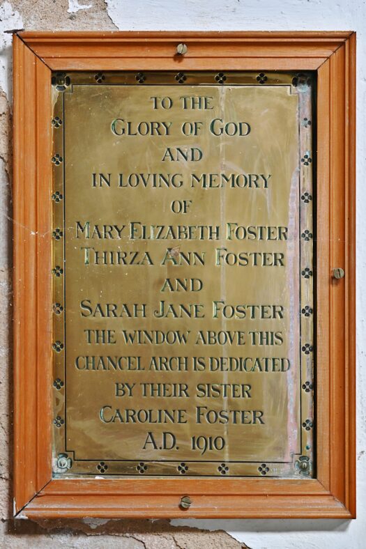 Messingham, Holy Trinity, Chancel Arch, Memorial