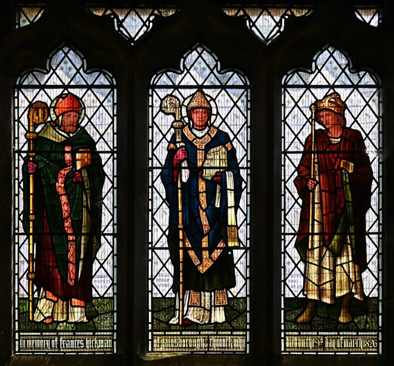 Morton, St Paul, Window - Bishop Grosseteste, St Hugh & King Alfred ...