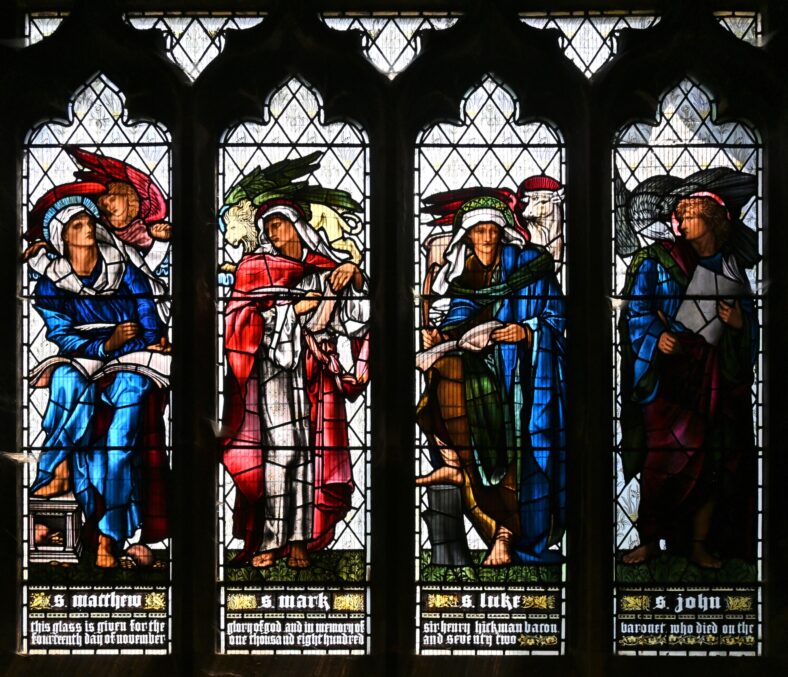 Morton, St Paul, Window - St Matthew, St Mark, St Paul & St John ...