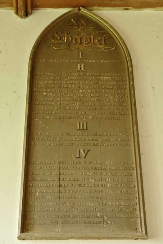 Normanton, St Nicholas, Tower, Commandment Board - Society for ...