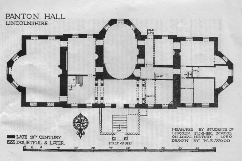 Panton Hall, Plan - Society for Lincolnshire History & Archaeology