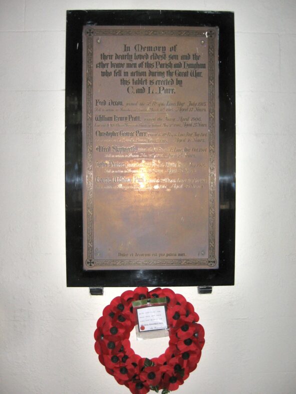 Raithby cum Maltby, St Peter, War Memorial - Society for Lincolnshire ...