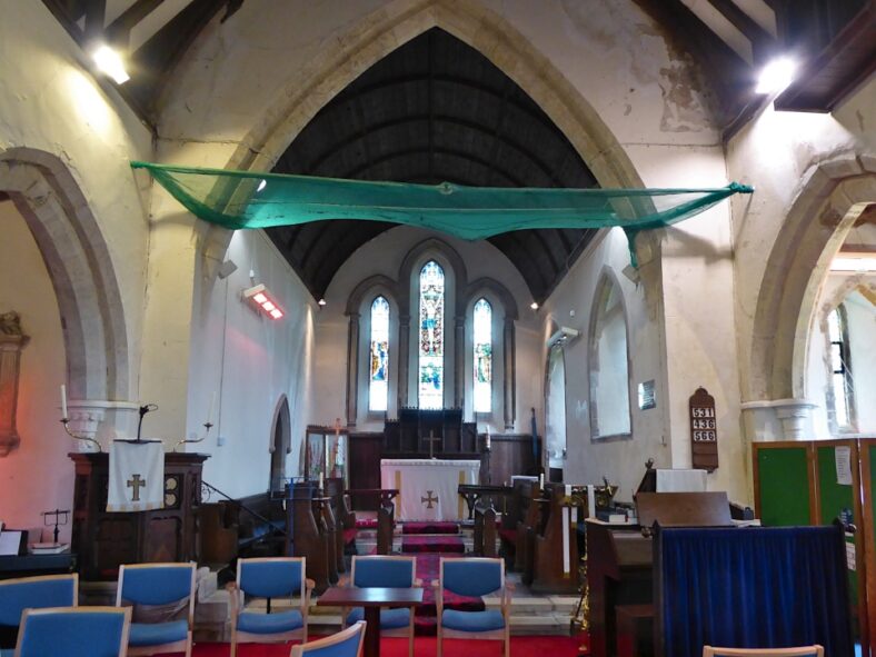 Saltfleetby, St Peter, Interior Looking East - Society for Lincolnshire ...