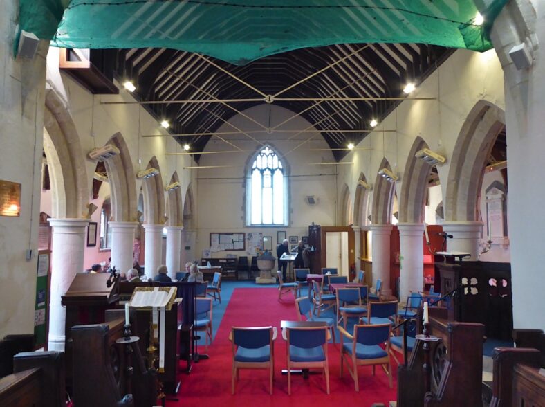 Saltfleetby, St Peter, Interior Looking West - Society for Lincolnshire ...