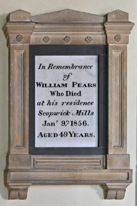 Scopwick, Holy Cross, North Aisle, Monument - Society for Lincolnshire ...