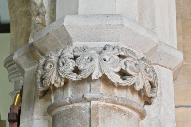 Scopwick, Holy Cross, Chancel, Arch Capital - Society for Lincolnshire ...