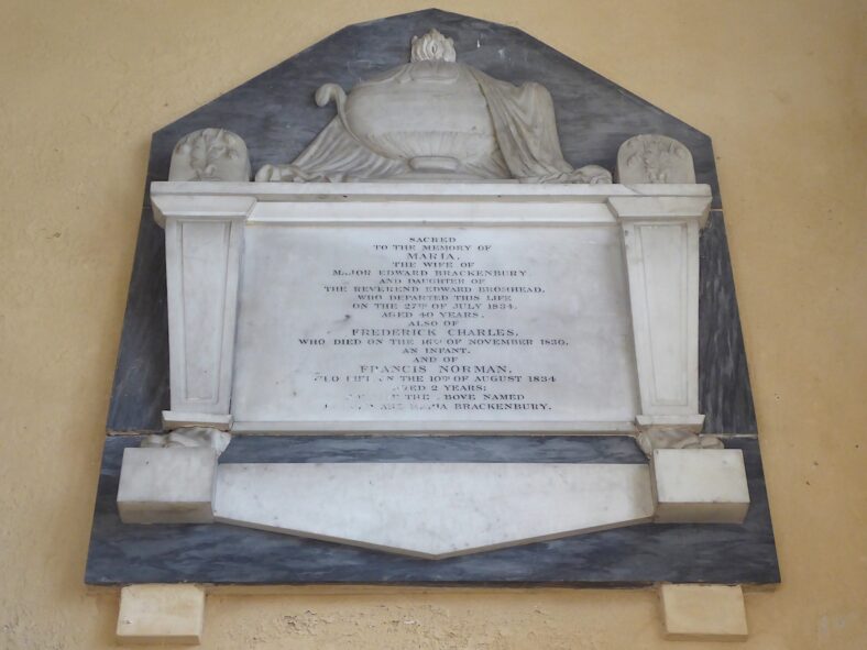 Skendleby, Sts Peter & Paul, Monument (Brackenbury)