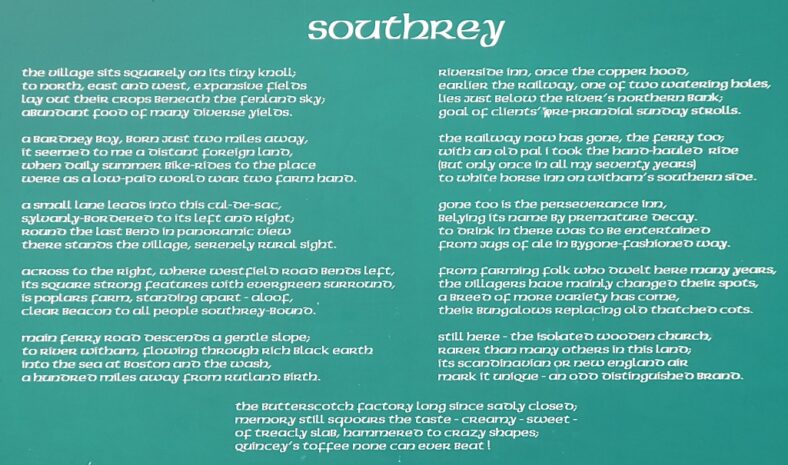 Southrey, Village Hall, History Board - Society for Lincolnshire ...