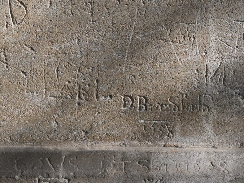 Tattershall, Holy Trinity, Nave, Graffiti