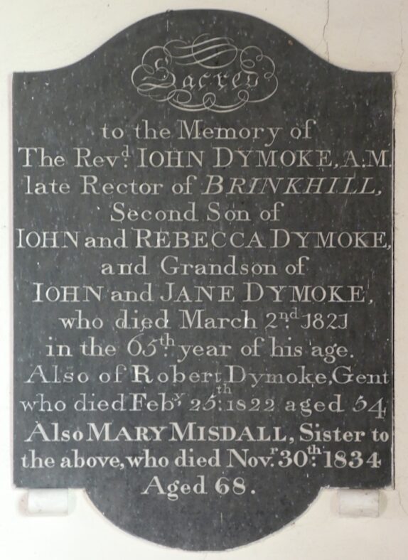 Tetford, St Mary, Chancel, Memorial - Society for Lincolnshire History ...