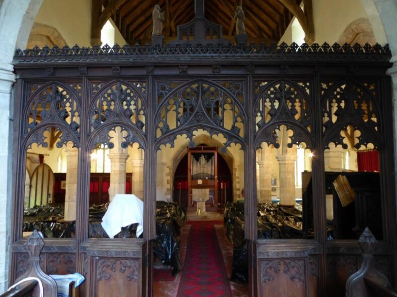 Thorpe St Peter, church chancel screen - Society for Lincolnshire ...