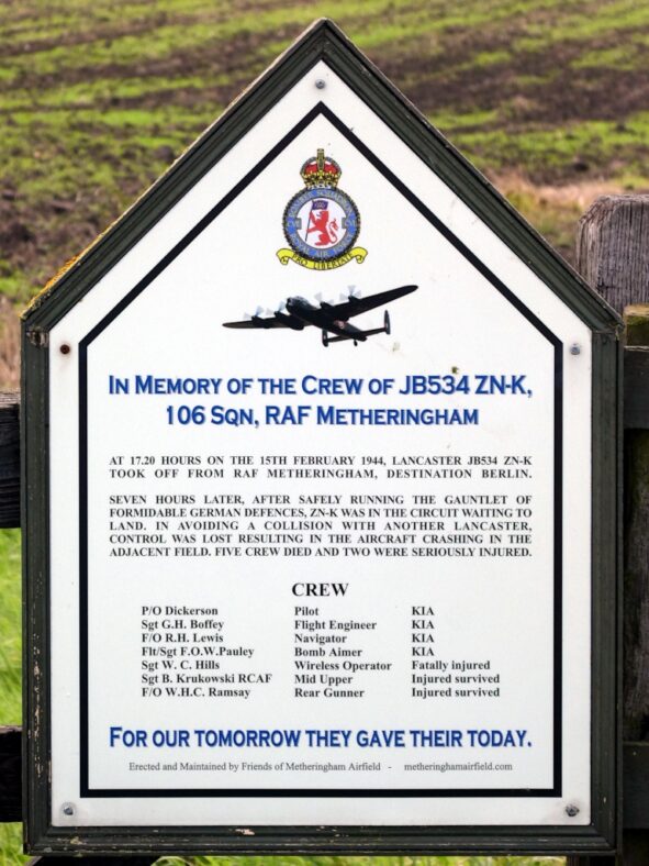 Timberland, JB534 ZN-K Memorial - Society for Lincolnshire History ...