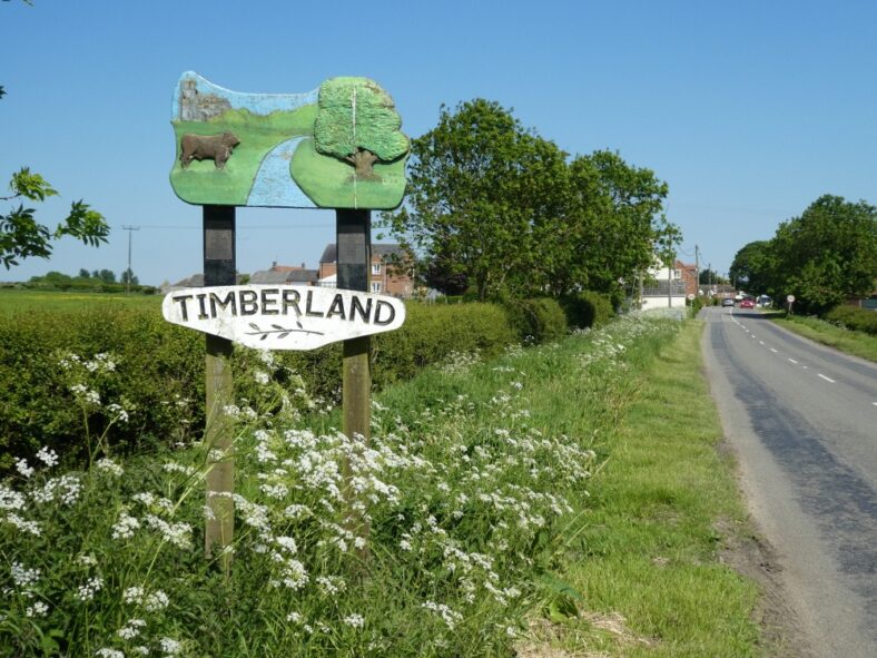 Timberland, Village Sign