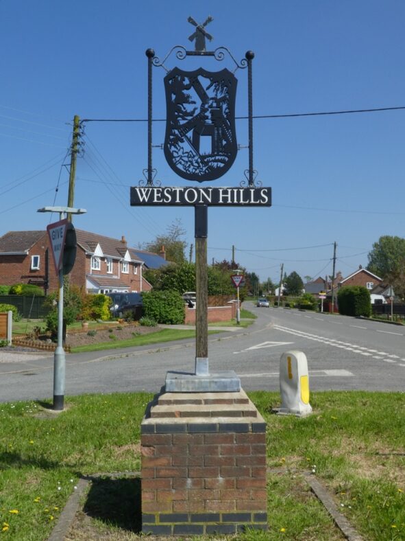 Weston Hills, Village Sign - Society for Lincolnshire History & Archaeology