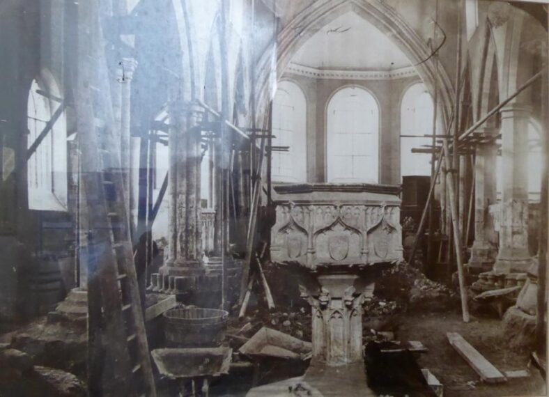 Wyberton, St Leodegar, Photo of Restoration - Society for Lincolnshire ...