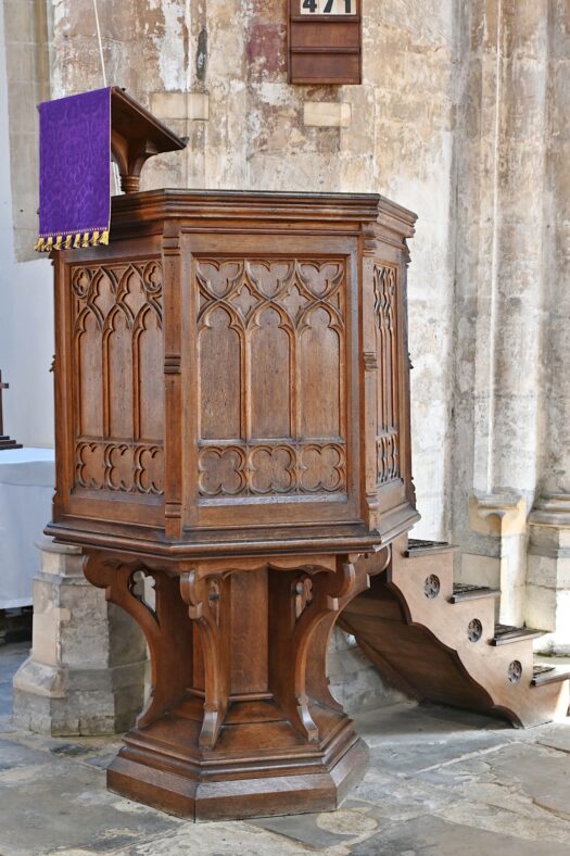 Aslackby, St James, Nave, Pulpit - Society for Lincolnshire History ...